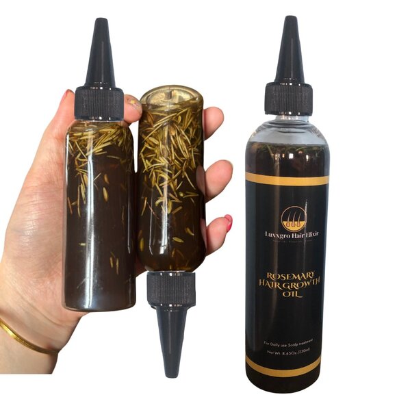 Luxgro Hair Elixir | Hair | Rosemary Hair Growth Oil Nourish Stimulate ...